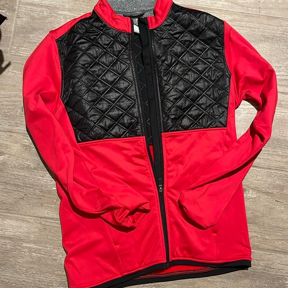 adidas | Jackets & Coats | Adidas Climate Heat Zip Up Jacket Quilted ...